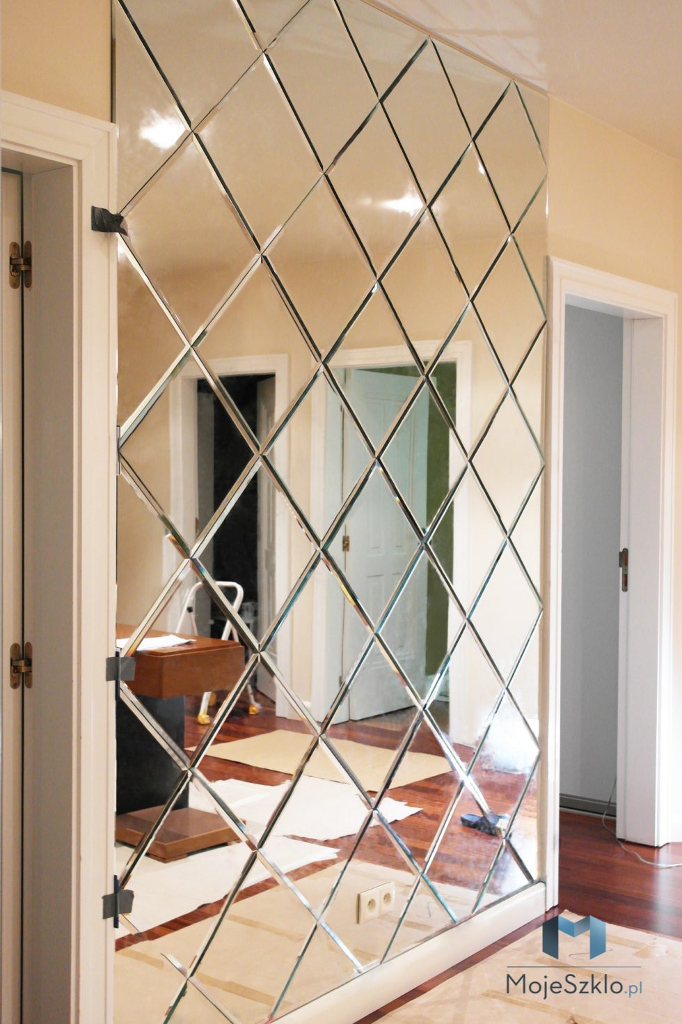 Lustro glamour. Lustro fazowane na wymiar - MojeSzklo.pl