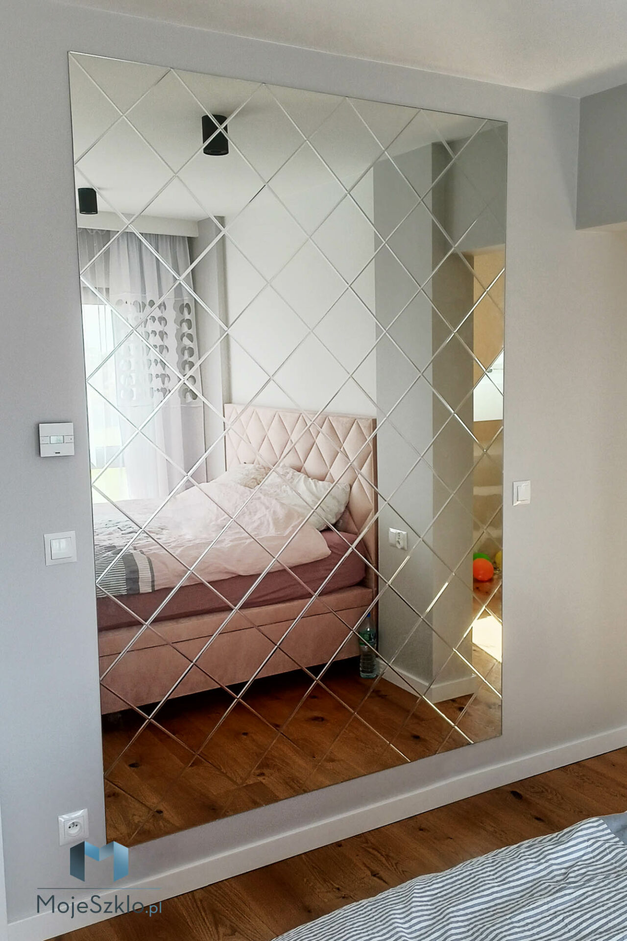 Lustro glamour. Lustro fazowane na wymiar - MojeSzklo.pl